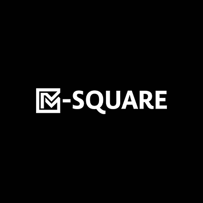 Identité visuelle et branding package pour M Square